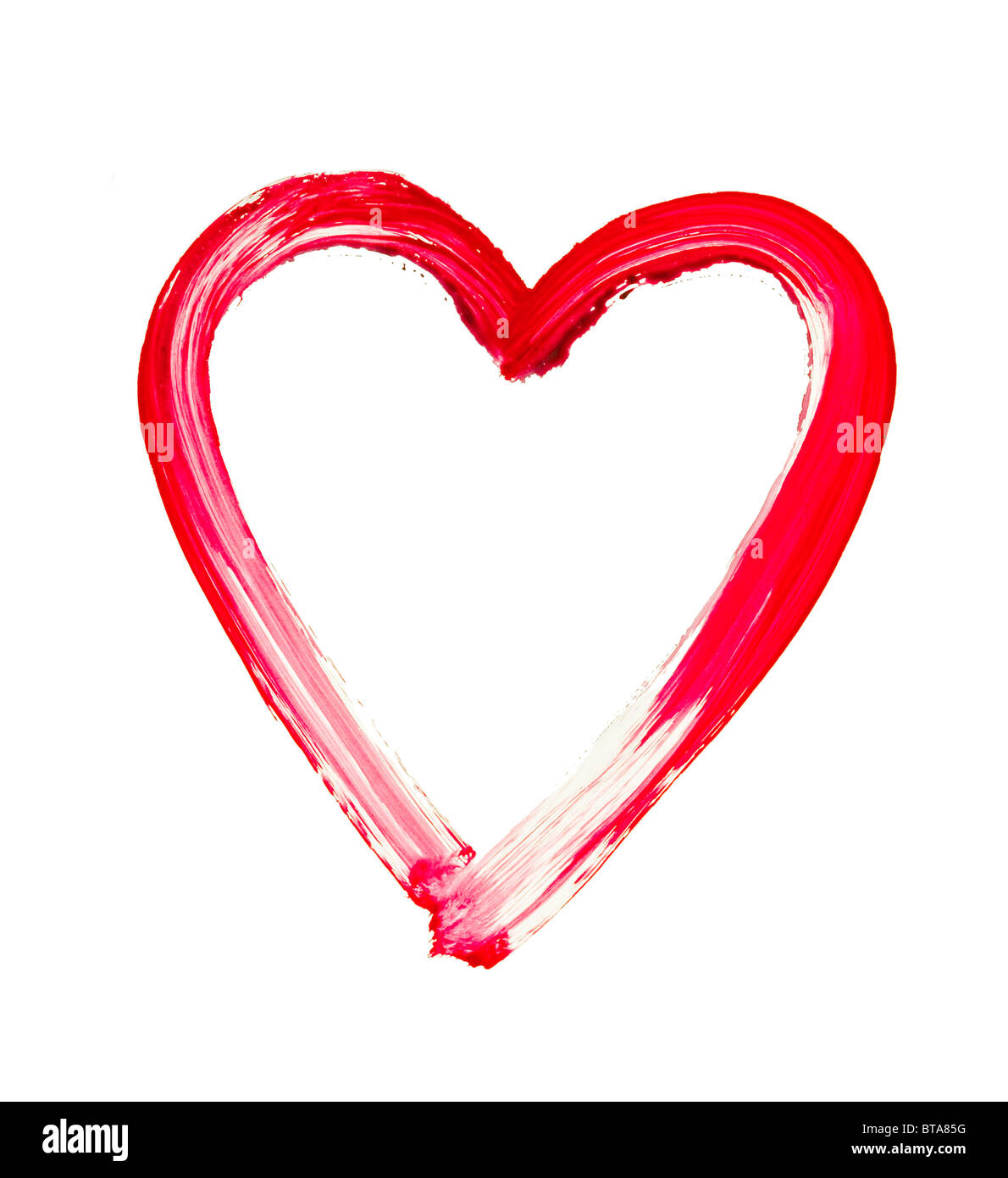 painted heart - symbol of love - space for text Stock Photo - Alamy