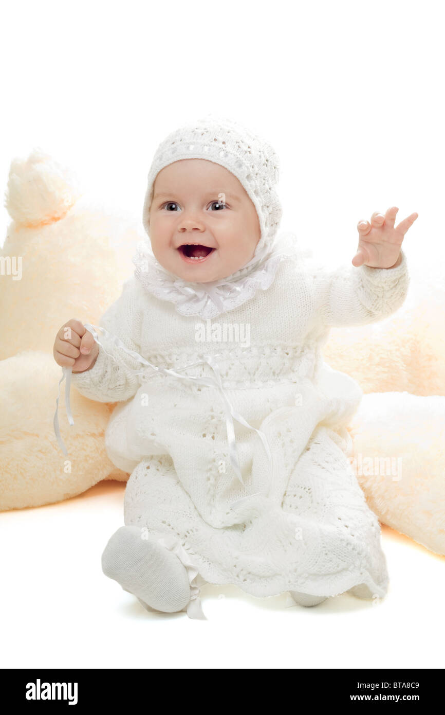 Playful baby girl Stock Photo - Alamy