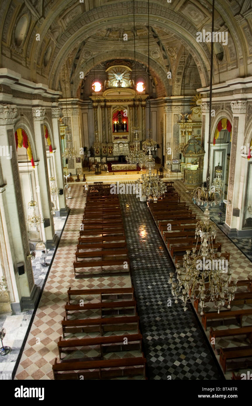 interior of San Agustin church in manila, philippines, a unesco ...