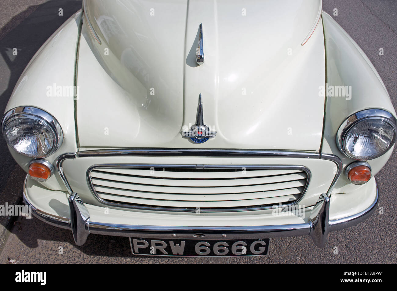 British built Morris Minor car Stock Photo - Alamy