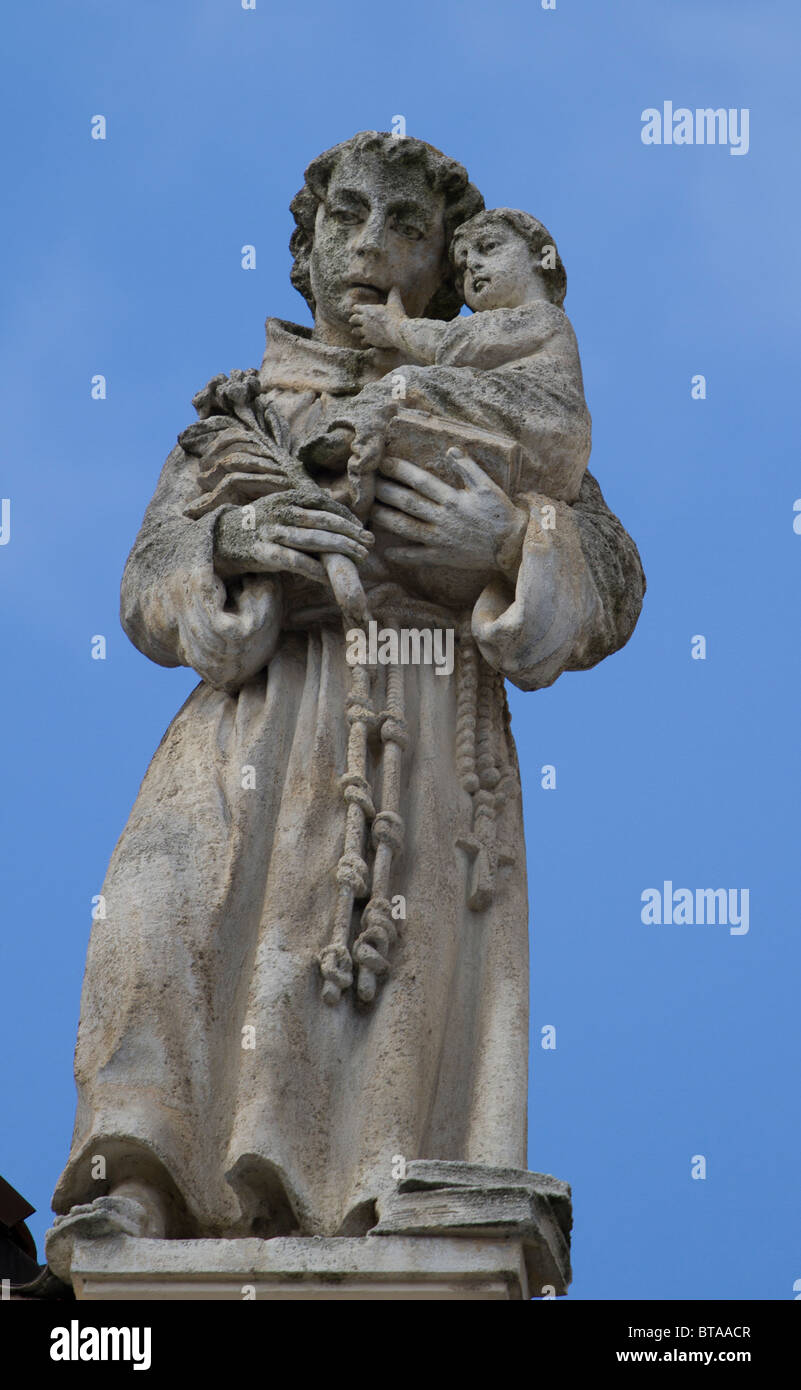 statue of saint in the Franciscan monastery in Cakovec Stock Photo - Alamy