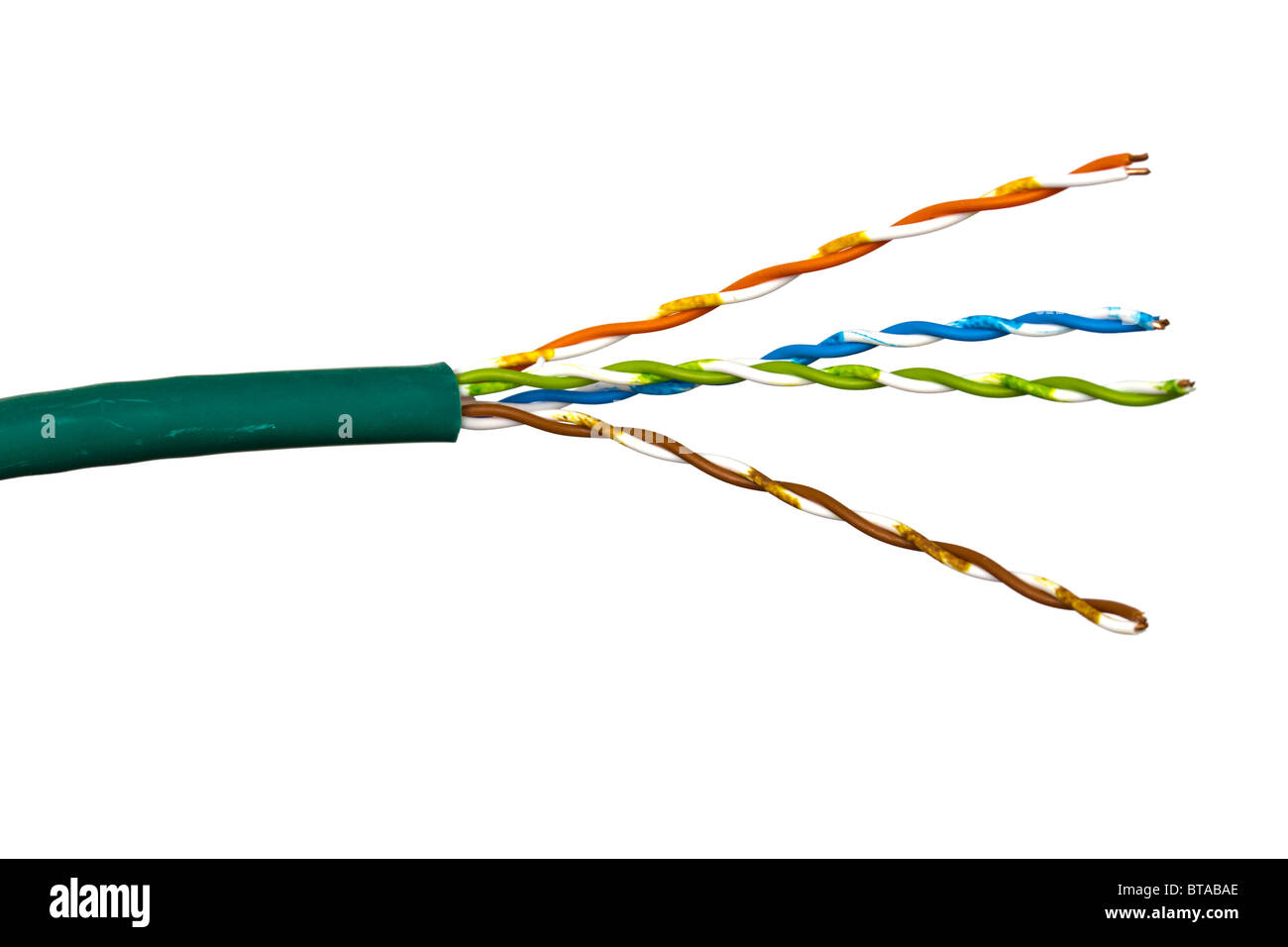 Close up of an colorful electrical wire Stock Photo - Alamy