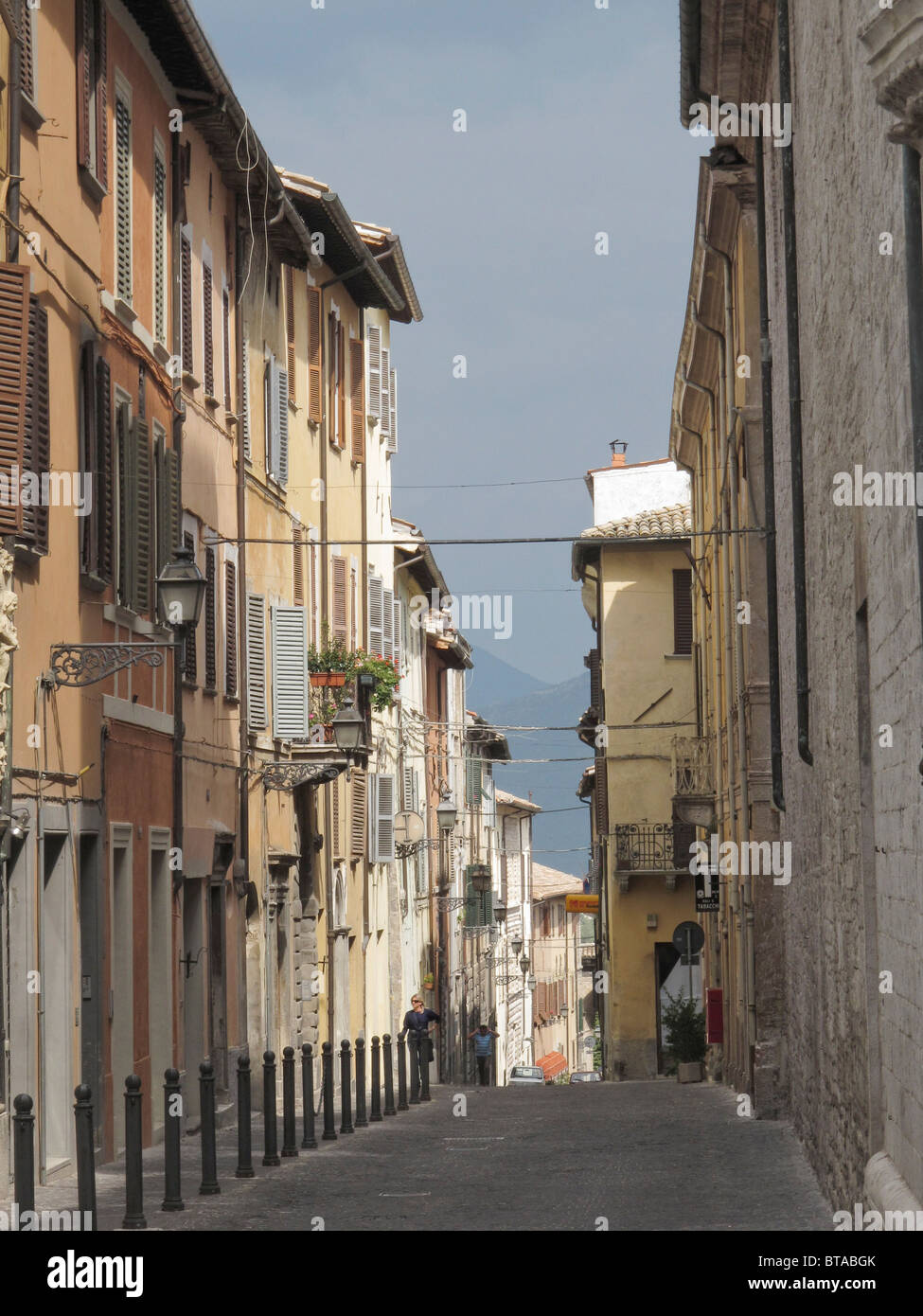 Street scene . Cagli . Marche . Italy Stock Photo - Alamy