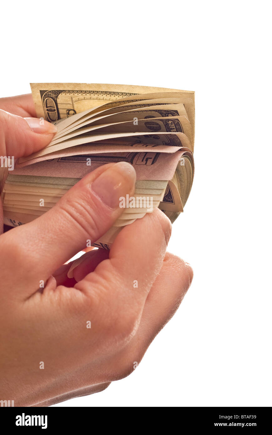 Money in hand Stock Photo - Alamy