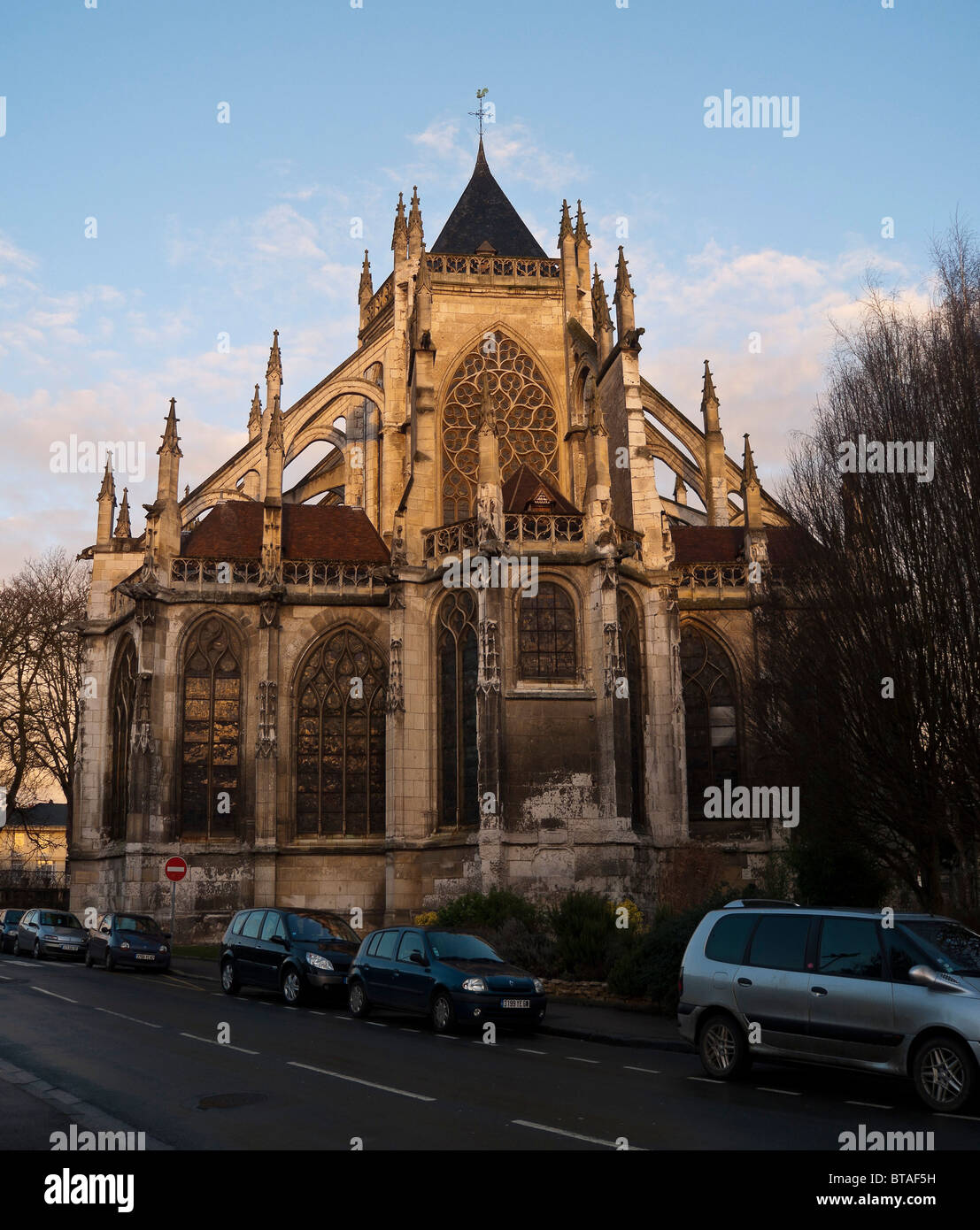 The church of Saint-Étienne in Beauvais a Romanesque-Gothic (early 12th ...