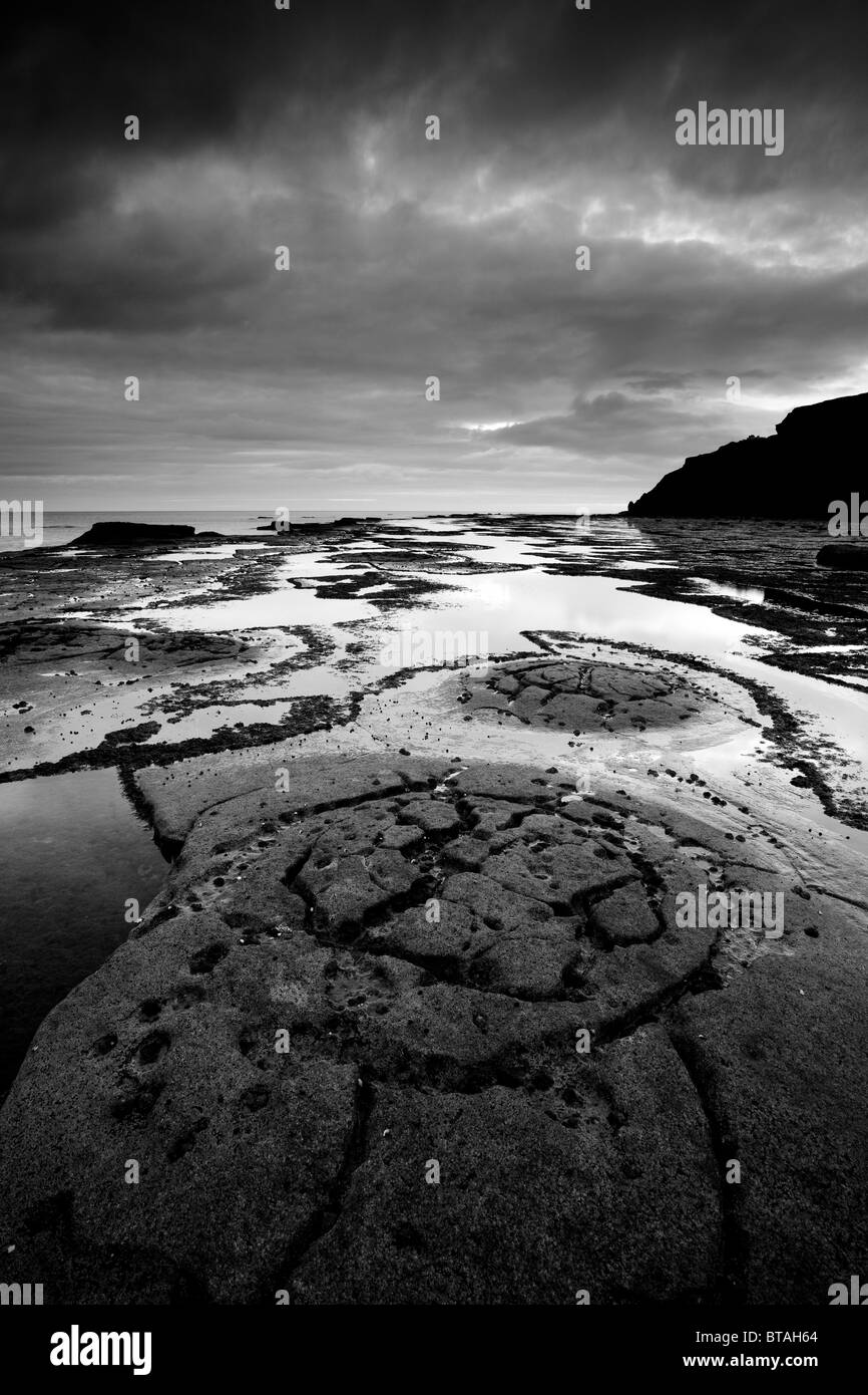 Grey rock formations Black and White Stock Photos & Images - Alamy