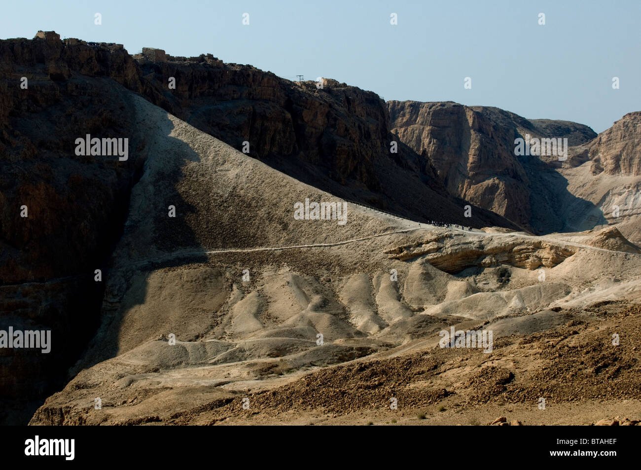 Masada, the roman siege ramp Stock Photo - Alamy