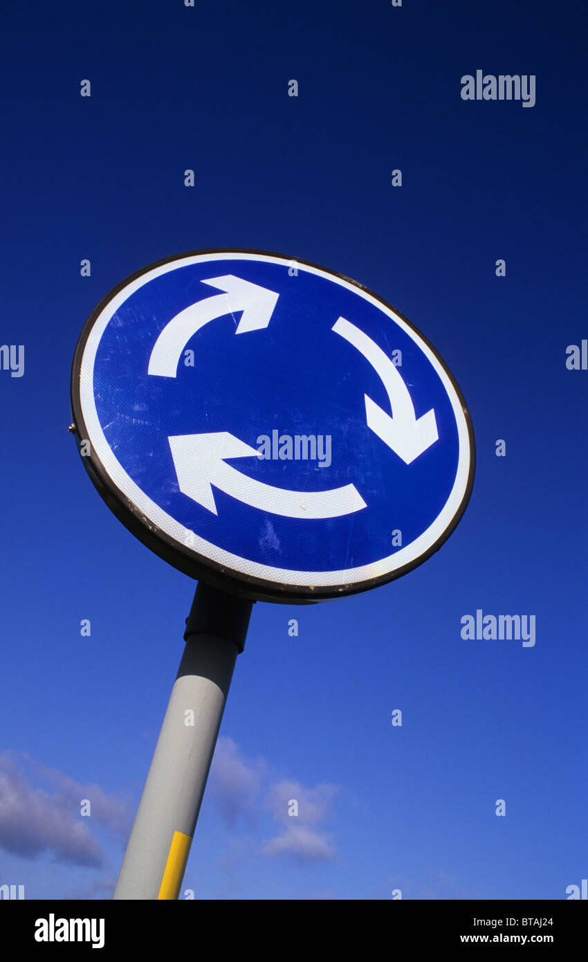 Roundabout exit hi-res stock photography and images - Alamy
