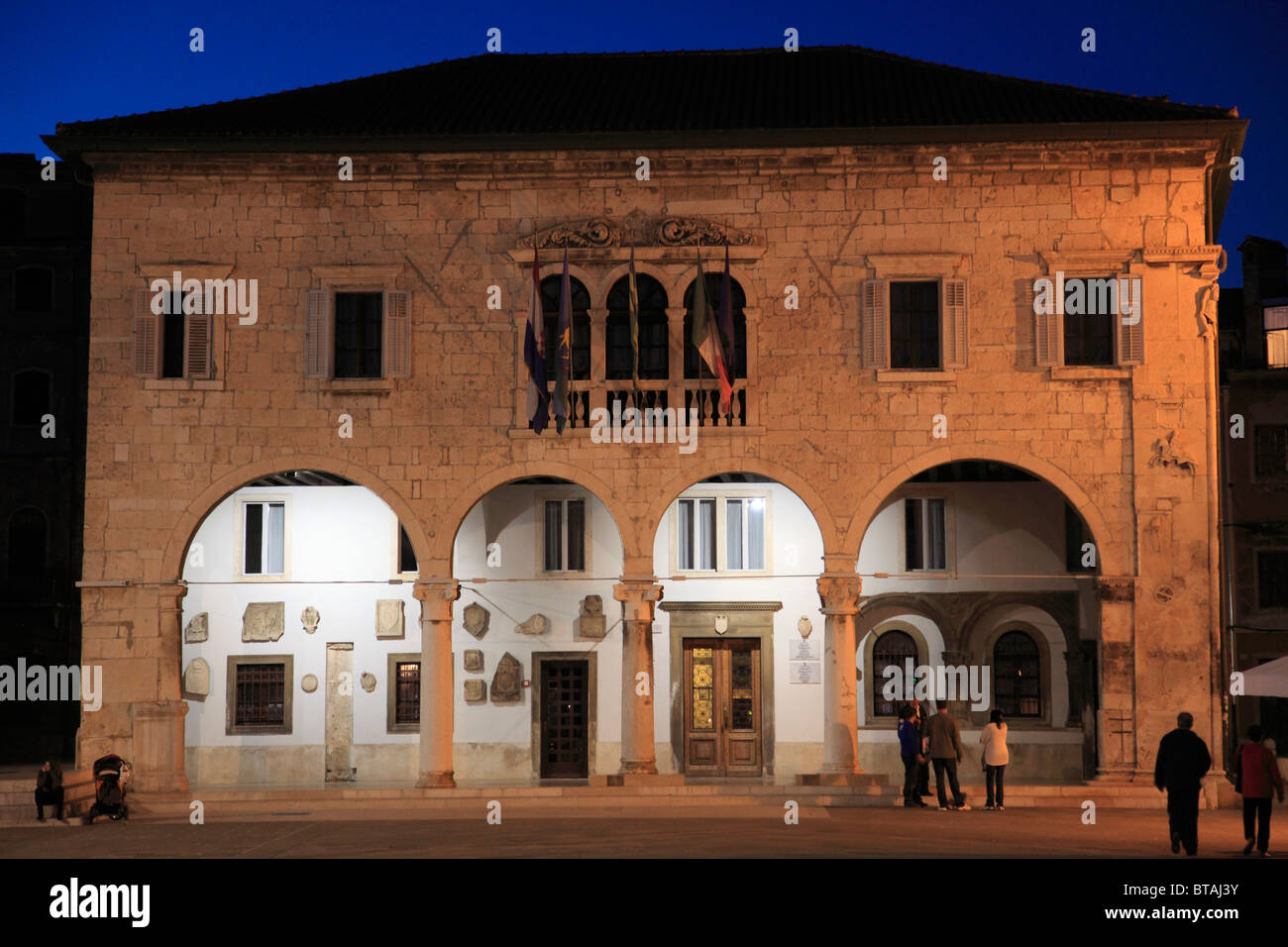 Croatia, Pula, Forum, Old Town Hall Stock Photo - Alamy
