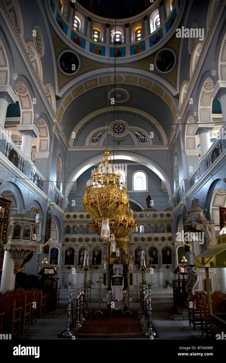 Holy Trinity Church Pagondas Samos Greece Stock Photo - Alamy