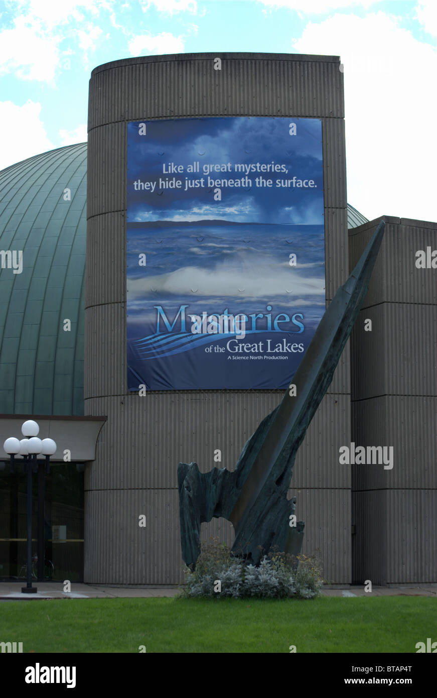 Outside of the Strasenburgh Planetarium, a unit of the Rochester Museum ...
