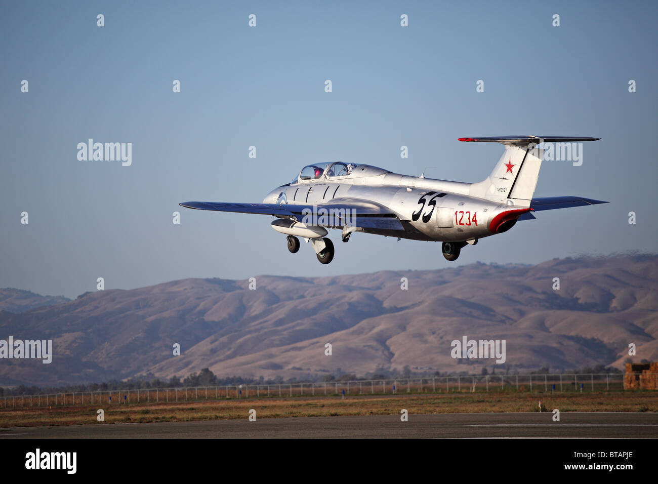 L29 jet takeoff Stock Photo - Alamy