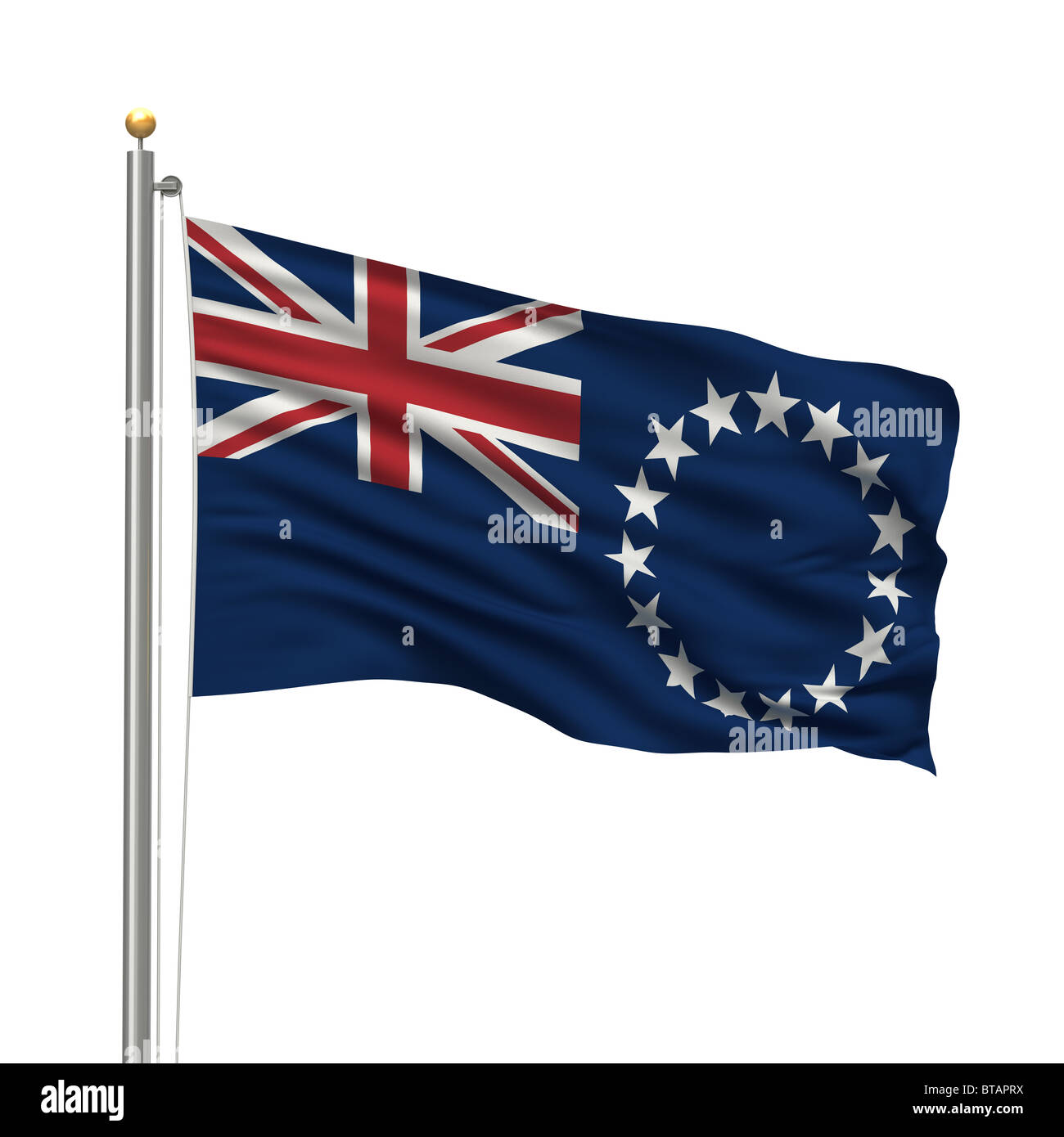 Flag of the Cook Islands Stock Photo - Alamy