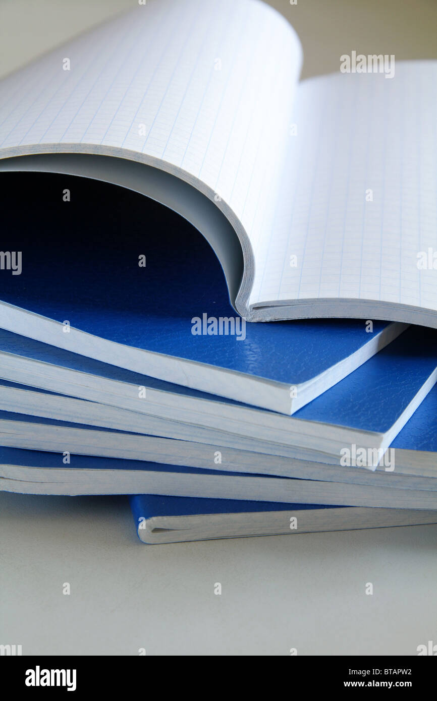 Stack of notebooks Stock Photo - Alamy
