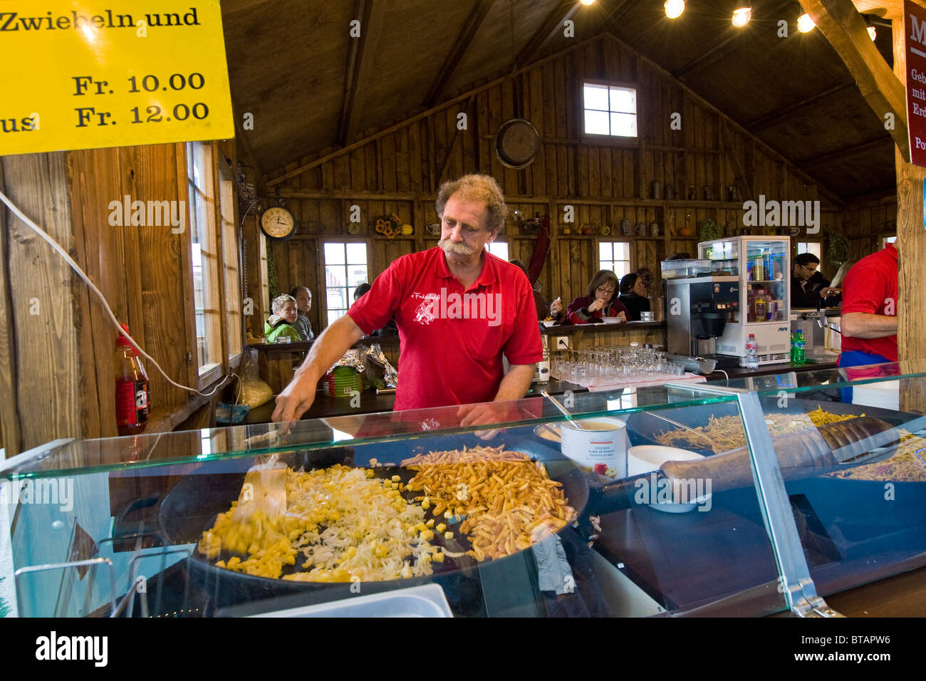 Raclette restaurant, Lucerne, Switzerland Stock Photo - Alamy