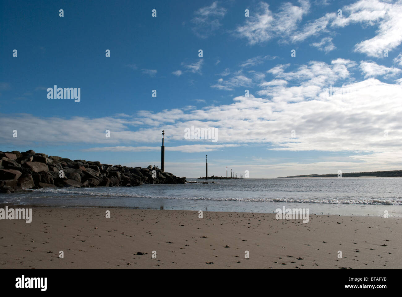 A view of the sea defences at Sea Palling, Norfolk Stock Photo - Alamy