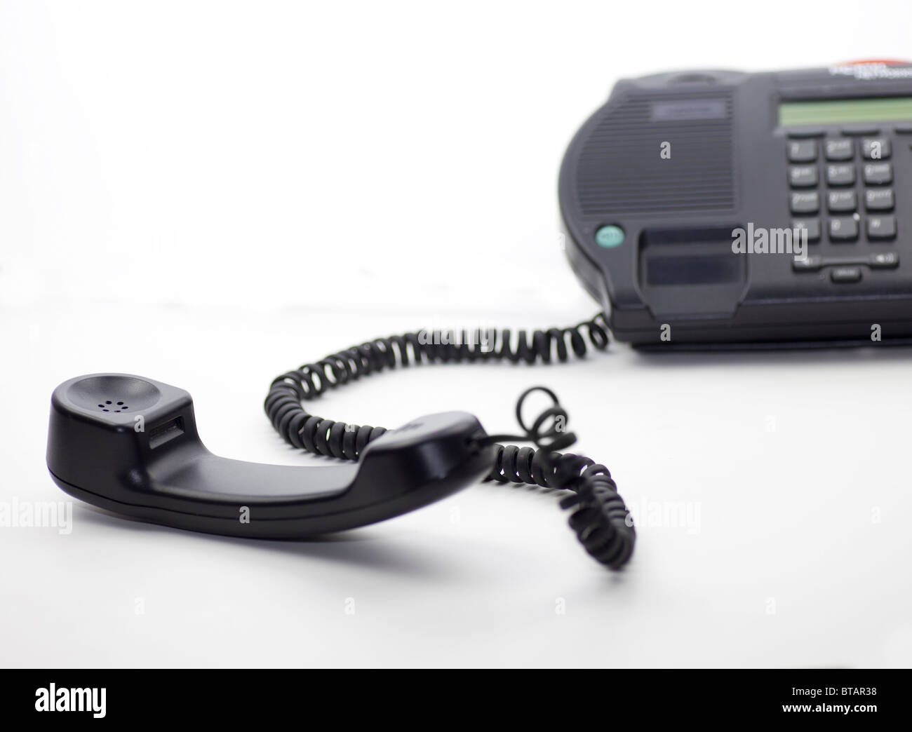 a business telephone with a isolated background Stock Photo - Alamy
