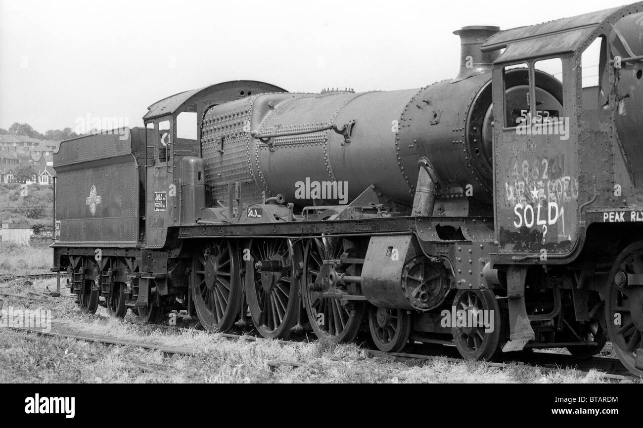 Scrapyard of British steam locomotives at Woodhams Yard in Barry Stock ...