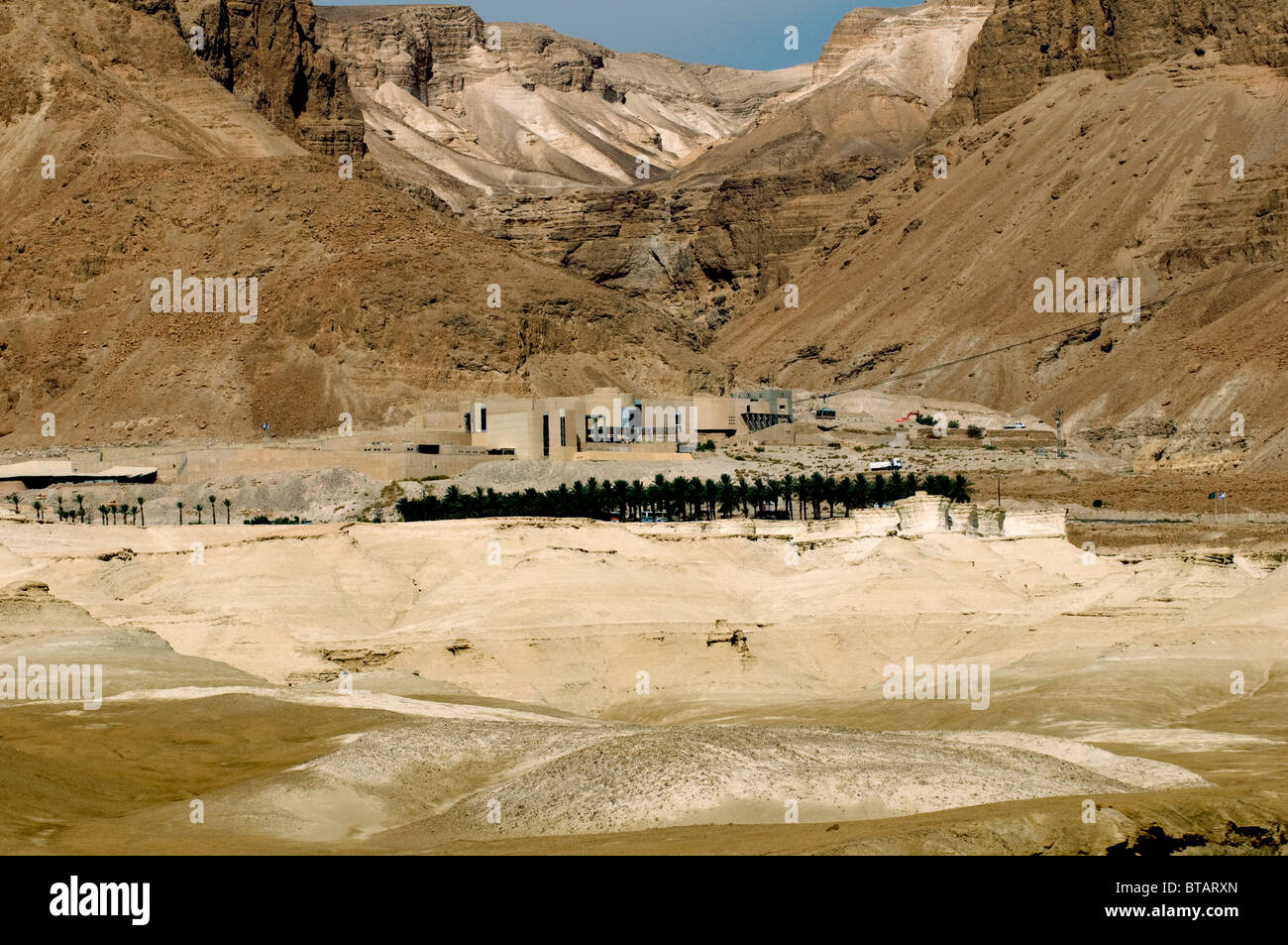 Masada ,the visitors center at the foot of the mountain Stock Photo - Alamy