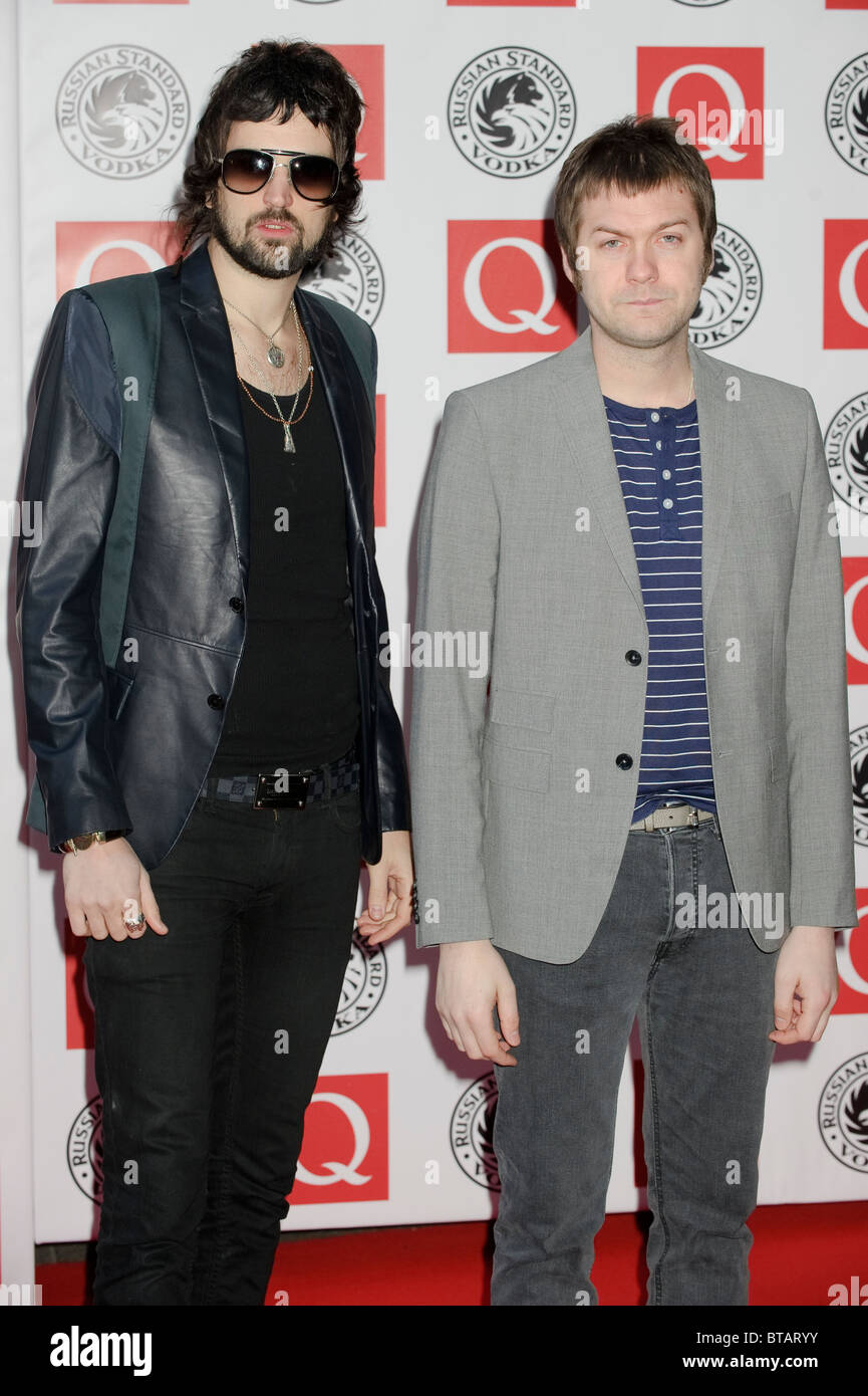 Serge Pizzorno and Tom Meighan attends the Q Awards at Grosvenor House ...