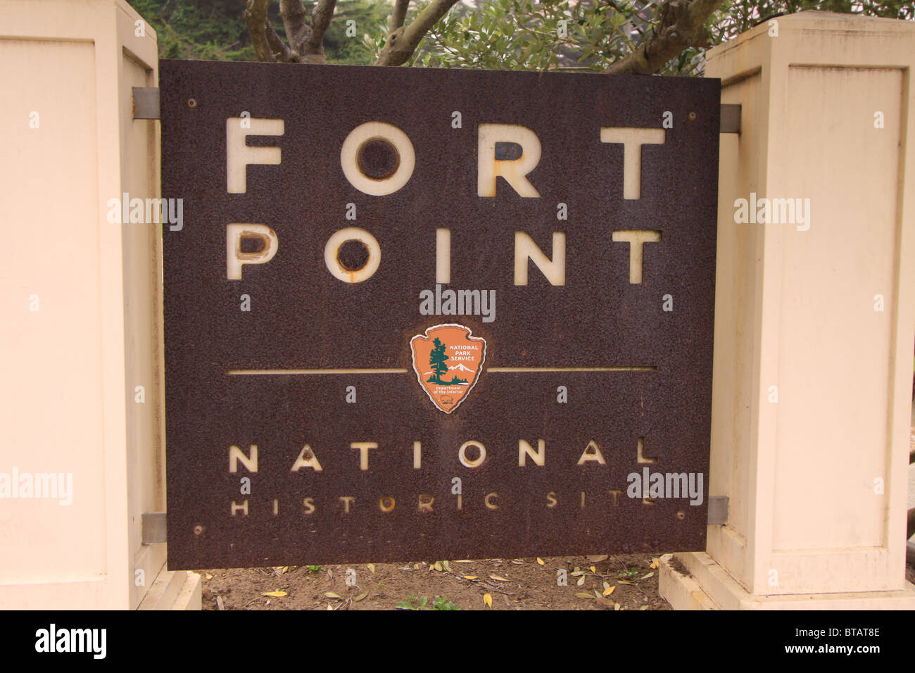 fort point sign Stock Photo - Alamy