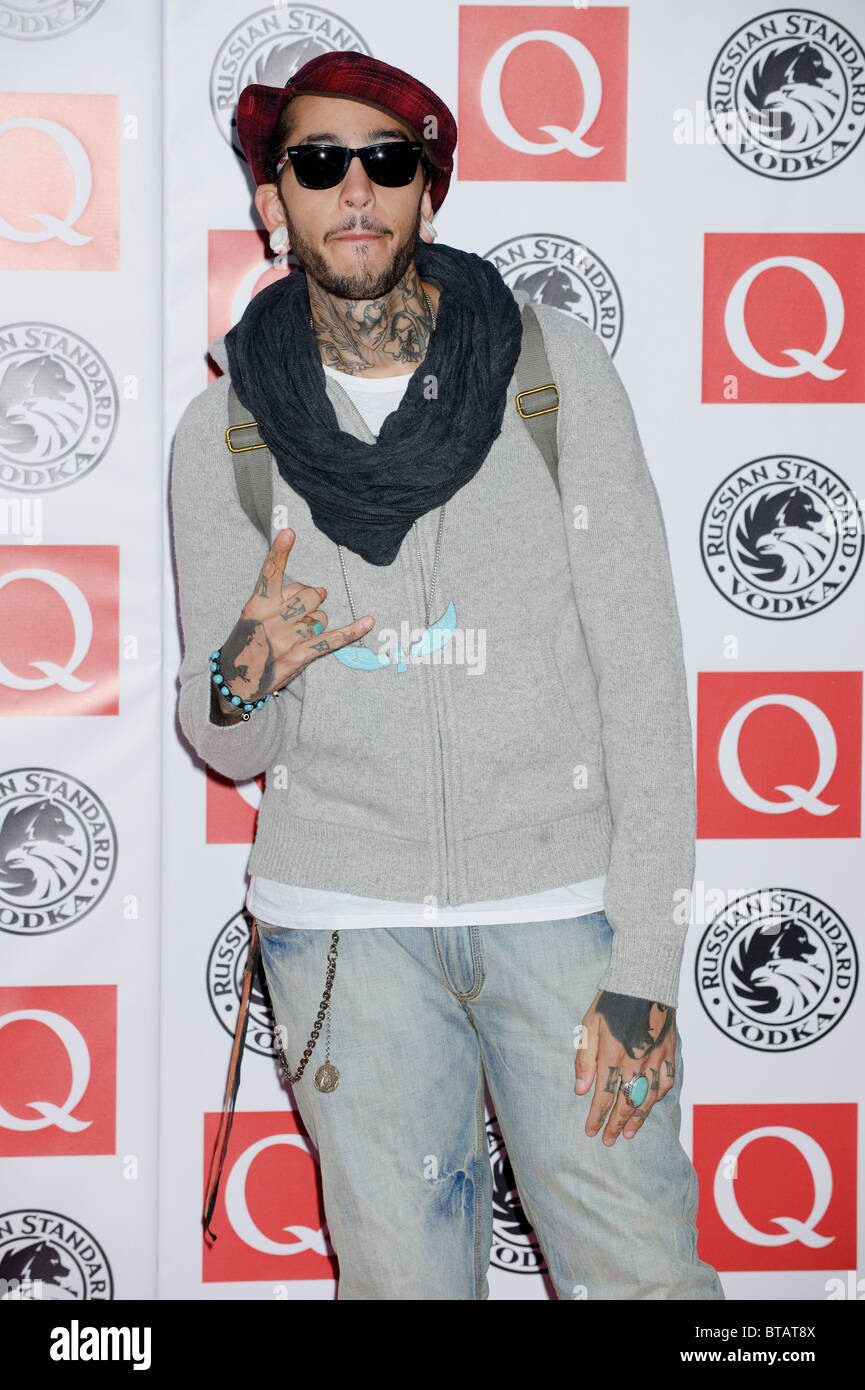 Travie McCoy attends the Q Awards at Grosvenor House, London, 25th ...