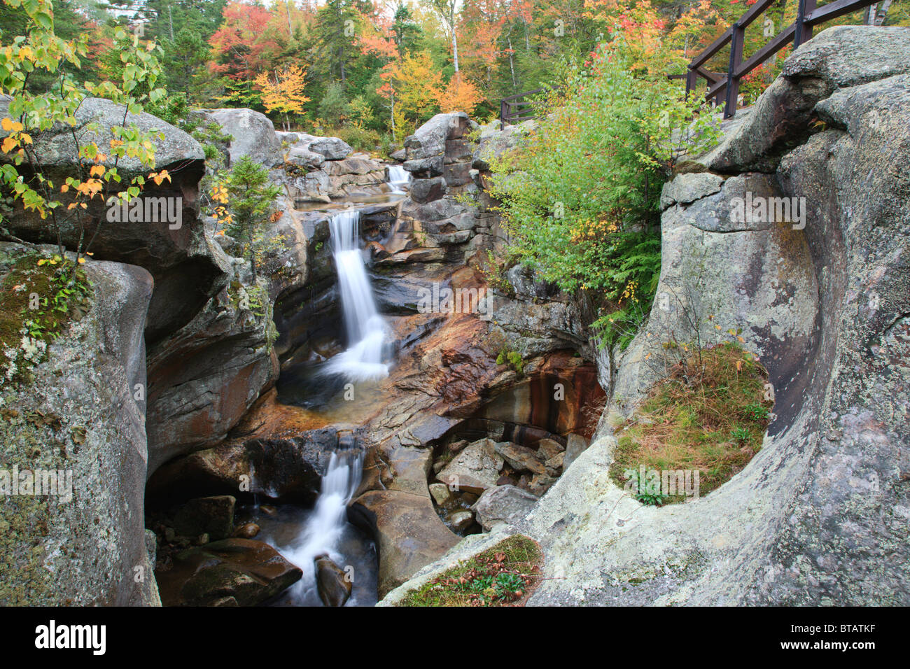Grafton Notch State Park - Screw Auger Falls during the autumn months ...