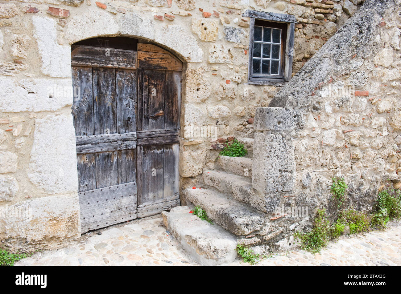 Medieval walled town of Perouges, France Stock Photo - Alamy