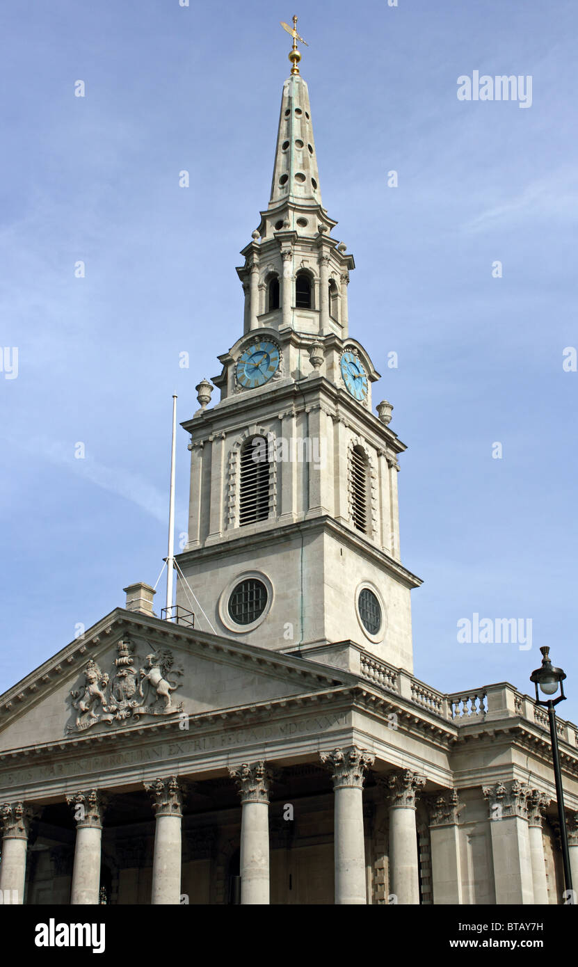 St Martin-in-the-Fields, designed by architect James Gibbs (1721 ...