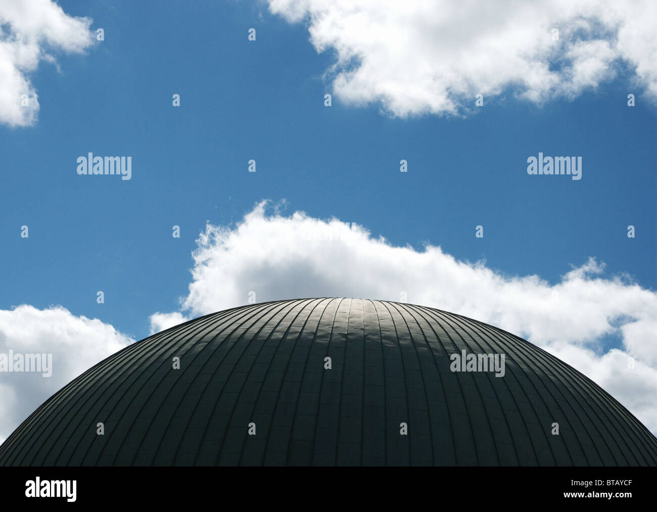 Outside of the Strasenburgh Planetarium, a unit of the Rochester Museum ...
