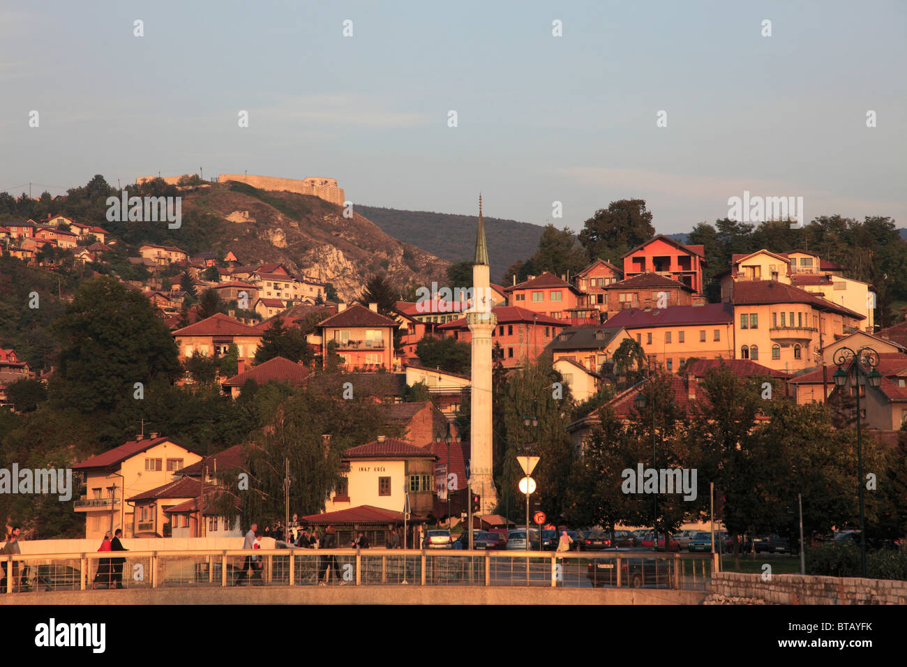 Bosnia and Herzegovina, Sarajevo, general view, Vratnik Citadel Stock ...