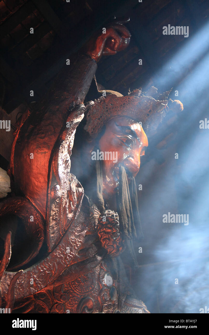 Statue of the jade Emperor at the den Ngoc pagoda in Saigon, Vietnam ...