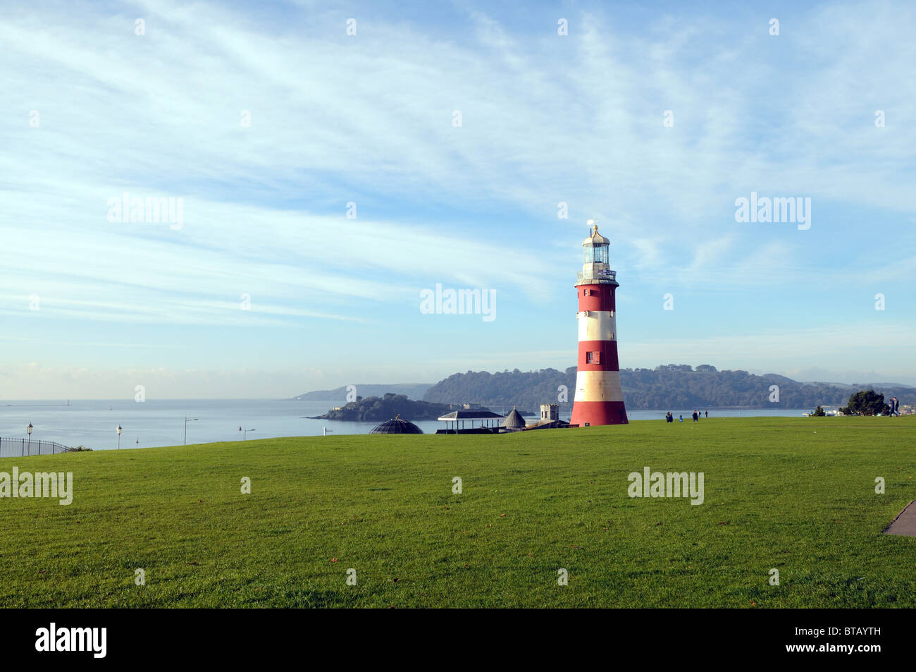 Smeaton's Tower Plymouth Hoe Pic Tony Carney Stock Photo - Alamy