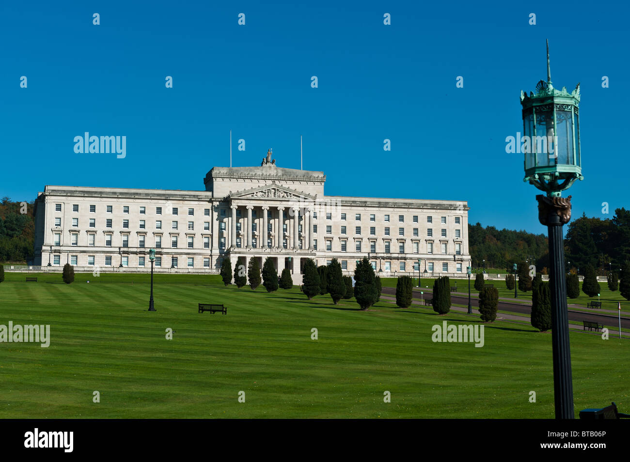 The Northern Ireland Parliament Building at Stormont , Belfast Stock ...