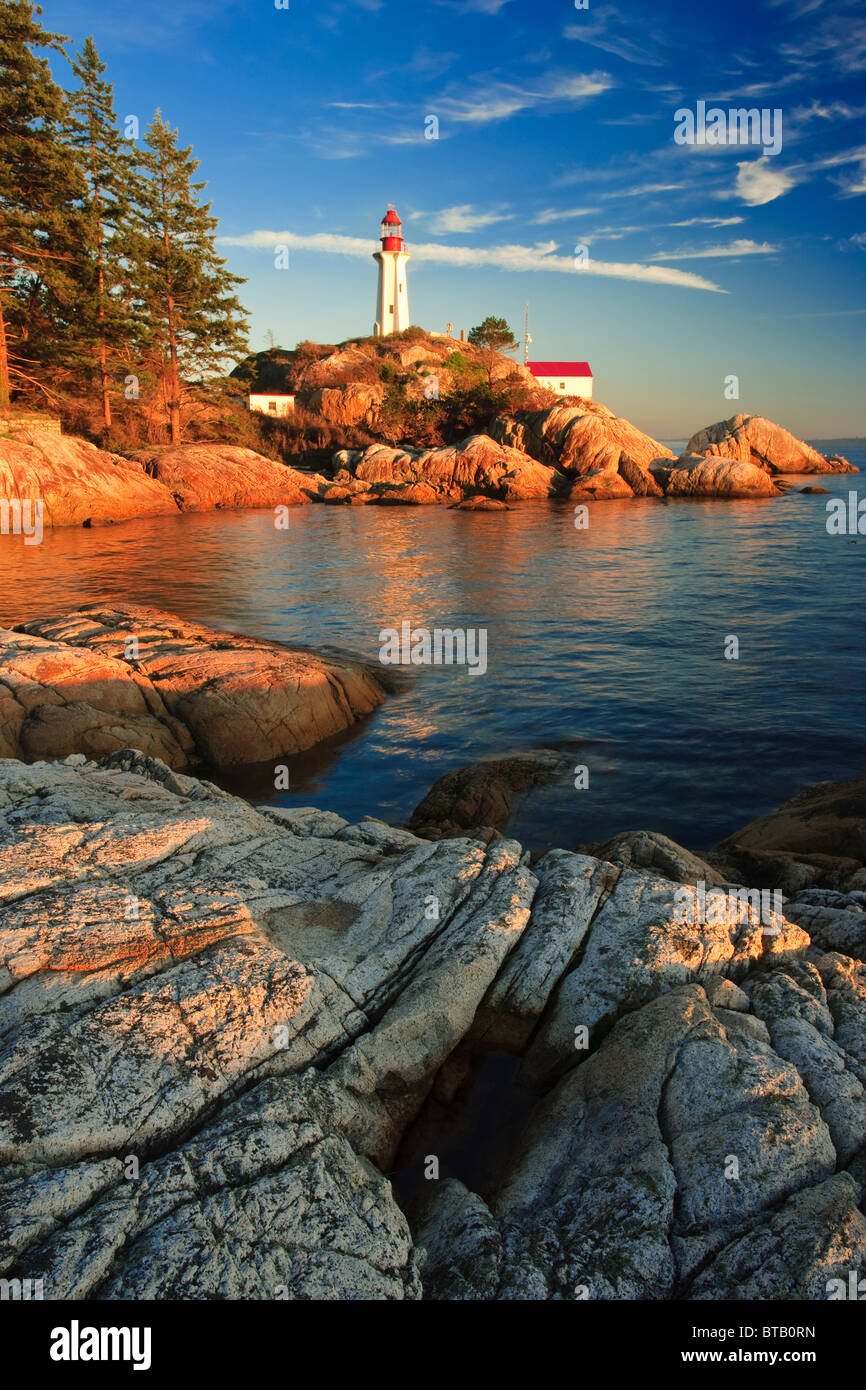 Point Atkinson lighthouse at sunset-West Vancouver, British Columbia ...