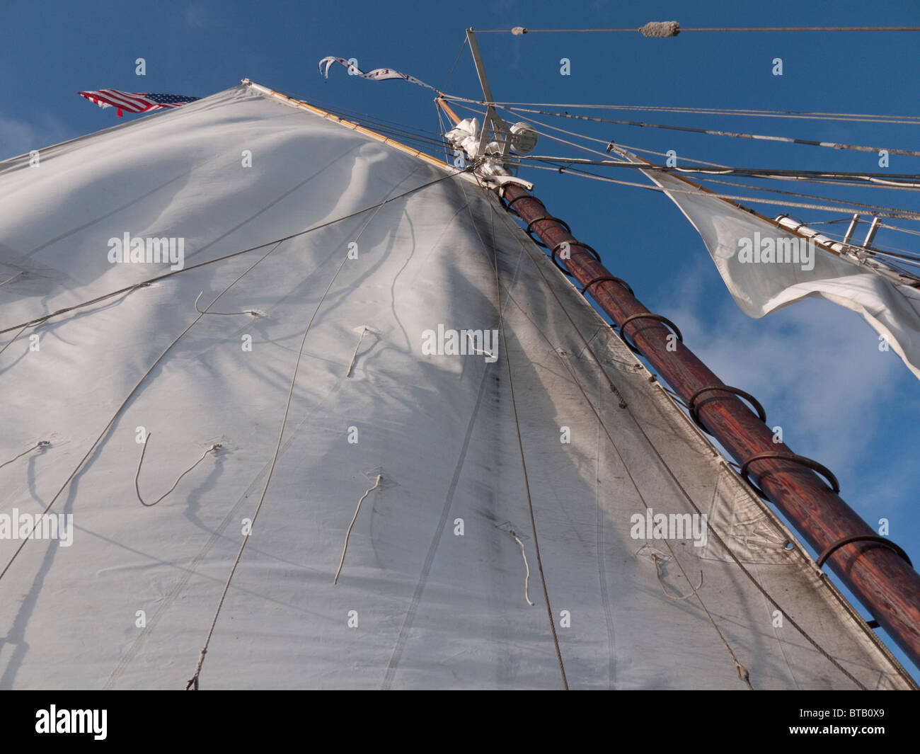 Sailing Ship the Schooner Appledore off Key West in Florida USA Stock ...