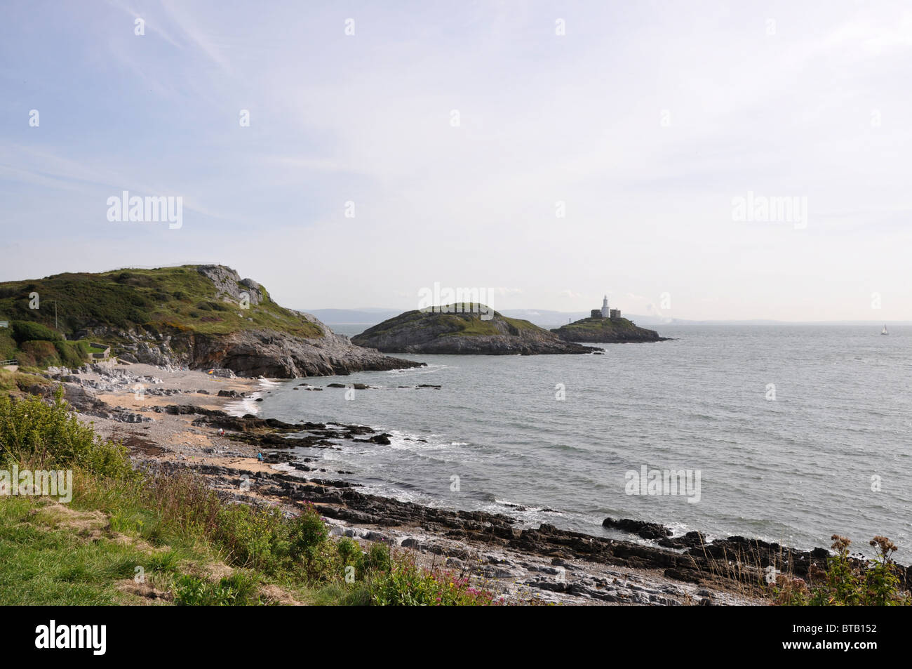 Mumbles Head Lighthouse Stock Photos & Mumbles Head Lighthouse Stock ...