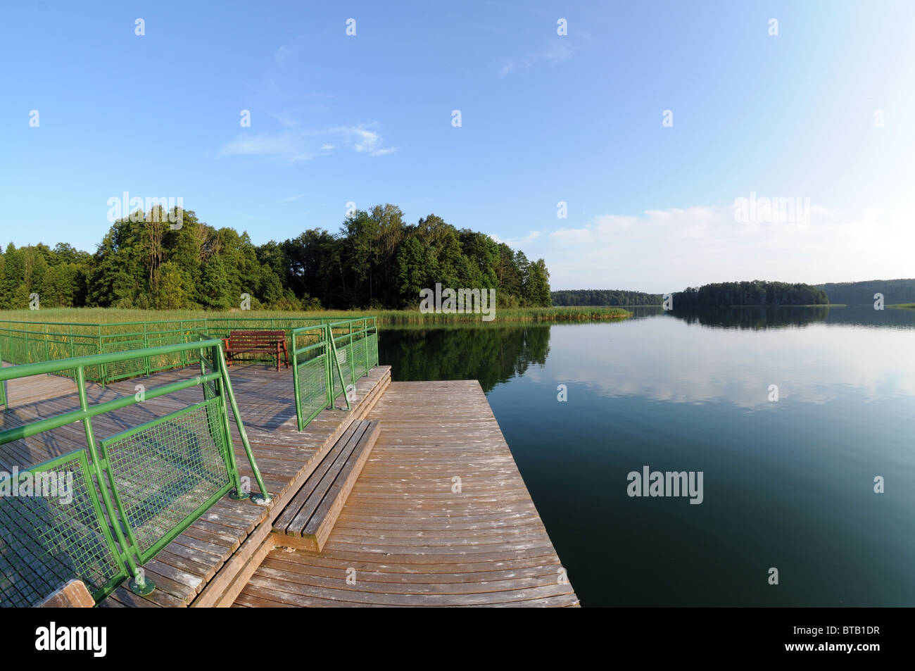 Lanskie lake near Lansk village, Olsztynskie Lakeland - part of ...