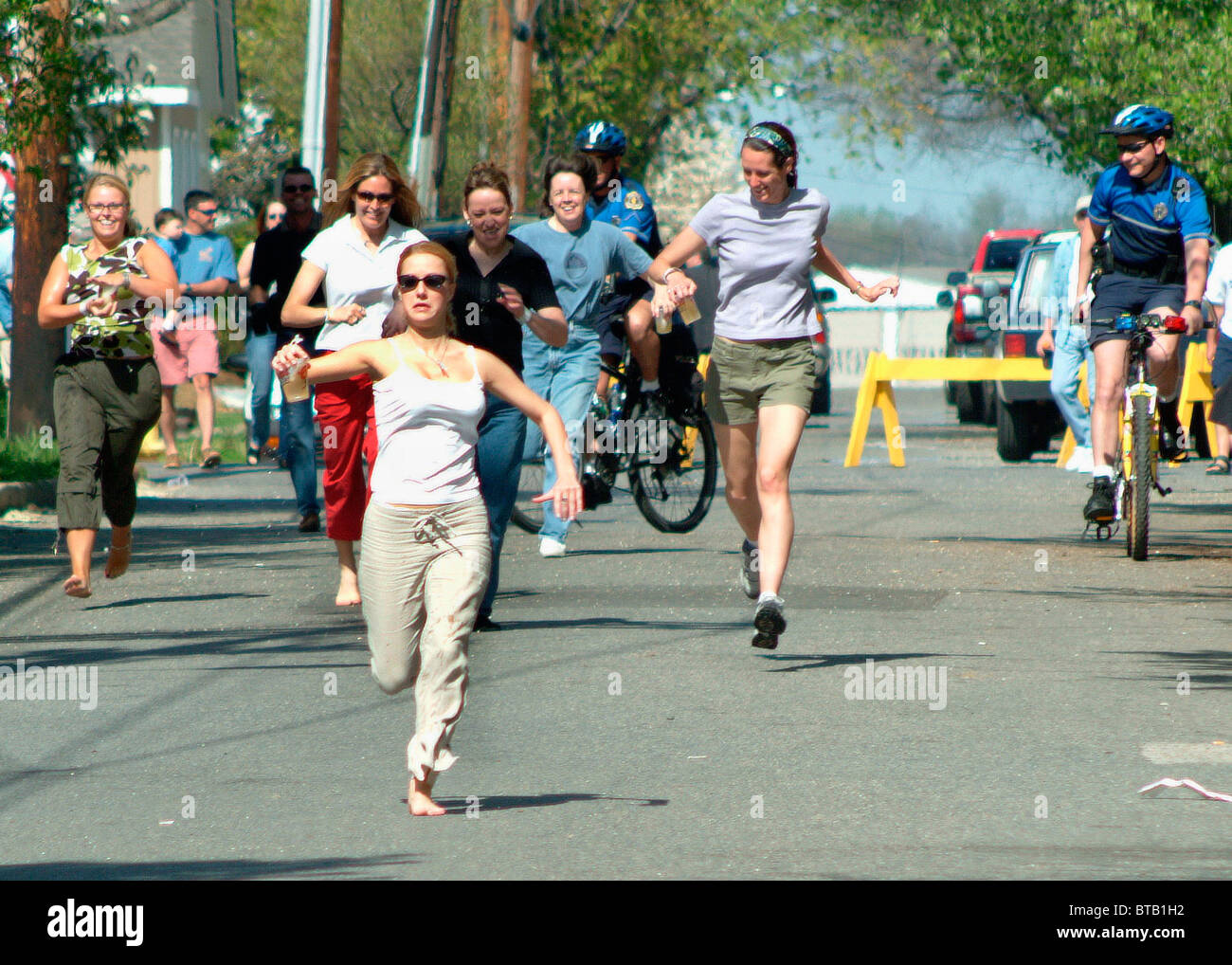The beer race at the Maritime festival in Eastport, Md Stock Photo - Alamy