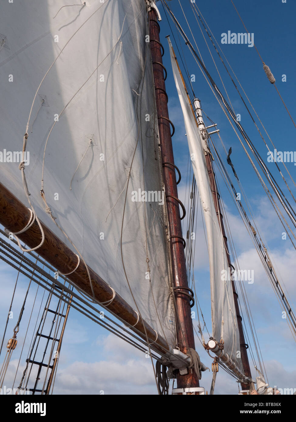 Sailing Ship the Schooner Appledore off Key West in Florida USA Stock ...