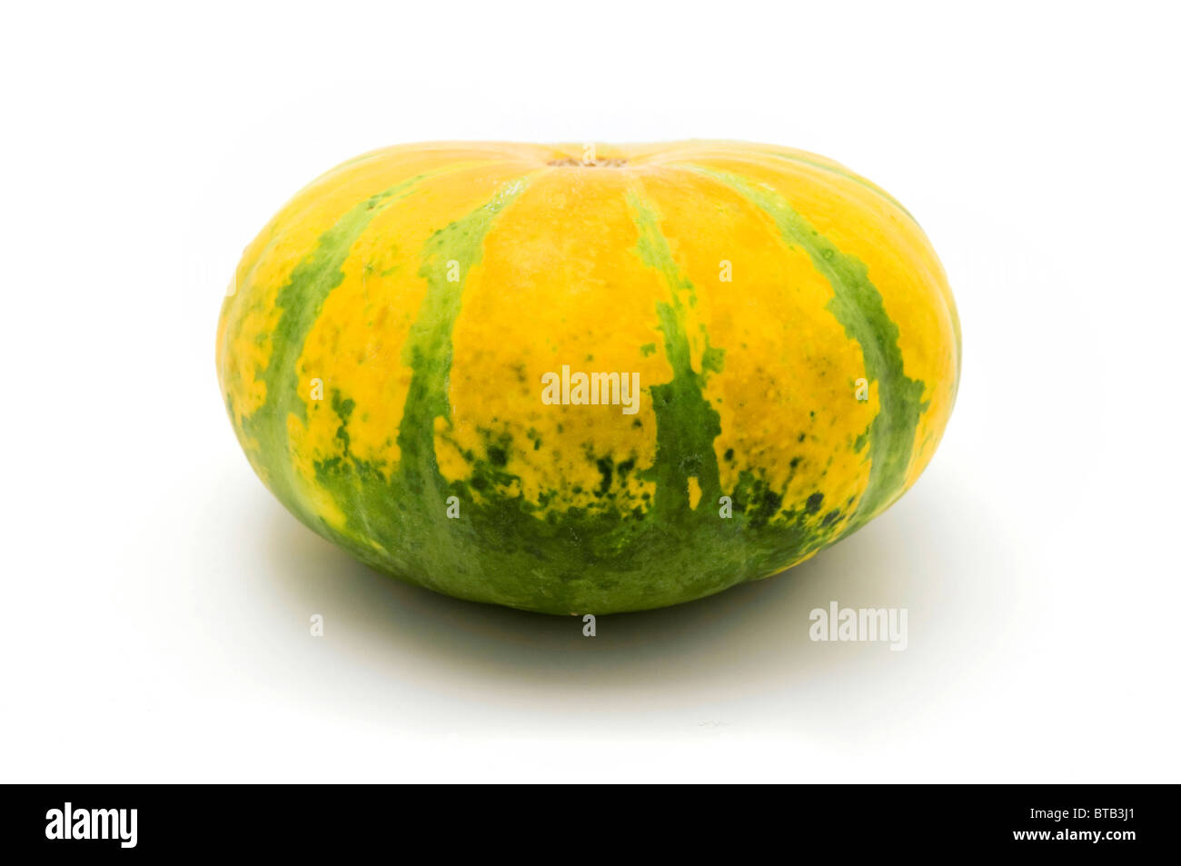Cushaw squash on a white background Stock Photo - Alamy