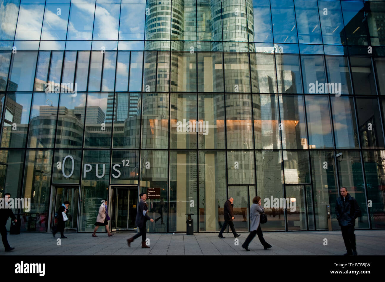 Paris, France, Modern Architecture, Corporate Headquarters Glass Office ...