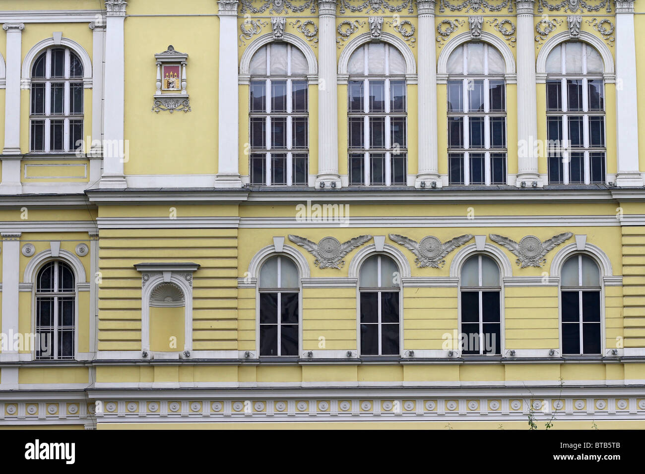 Yellow Building Exterior in Prague Czech republic Stock Photo - Alamy