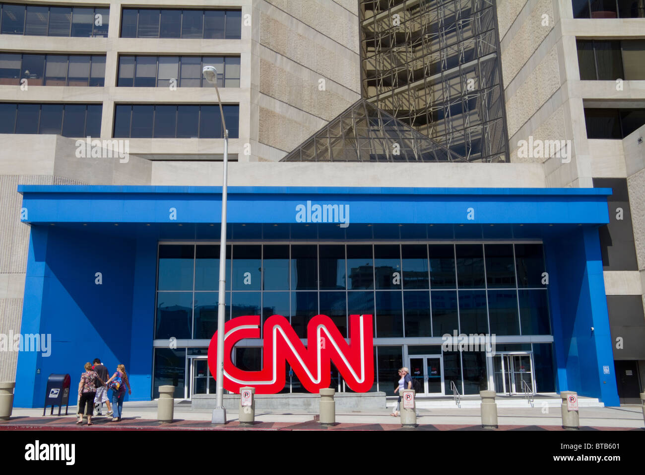 Outside CNN Television TV building in Atlanta Georgia GA USA Stock ...