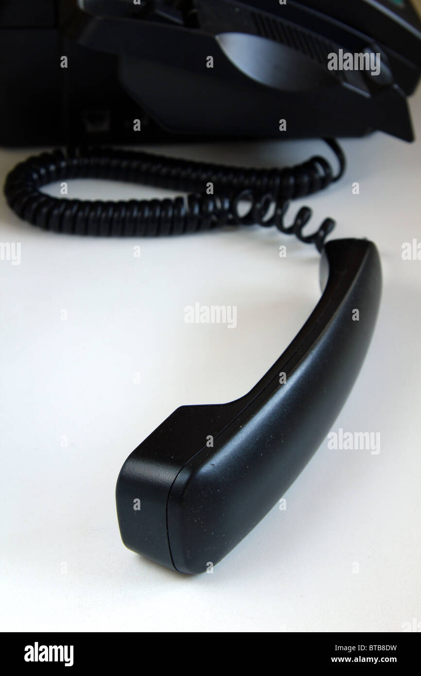 Black telephone cut out on white hi-res stock photography and images ...