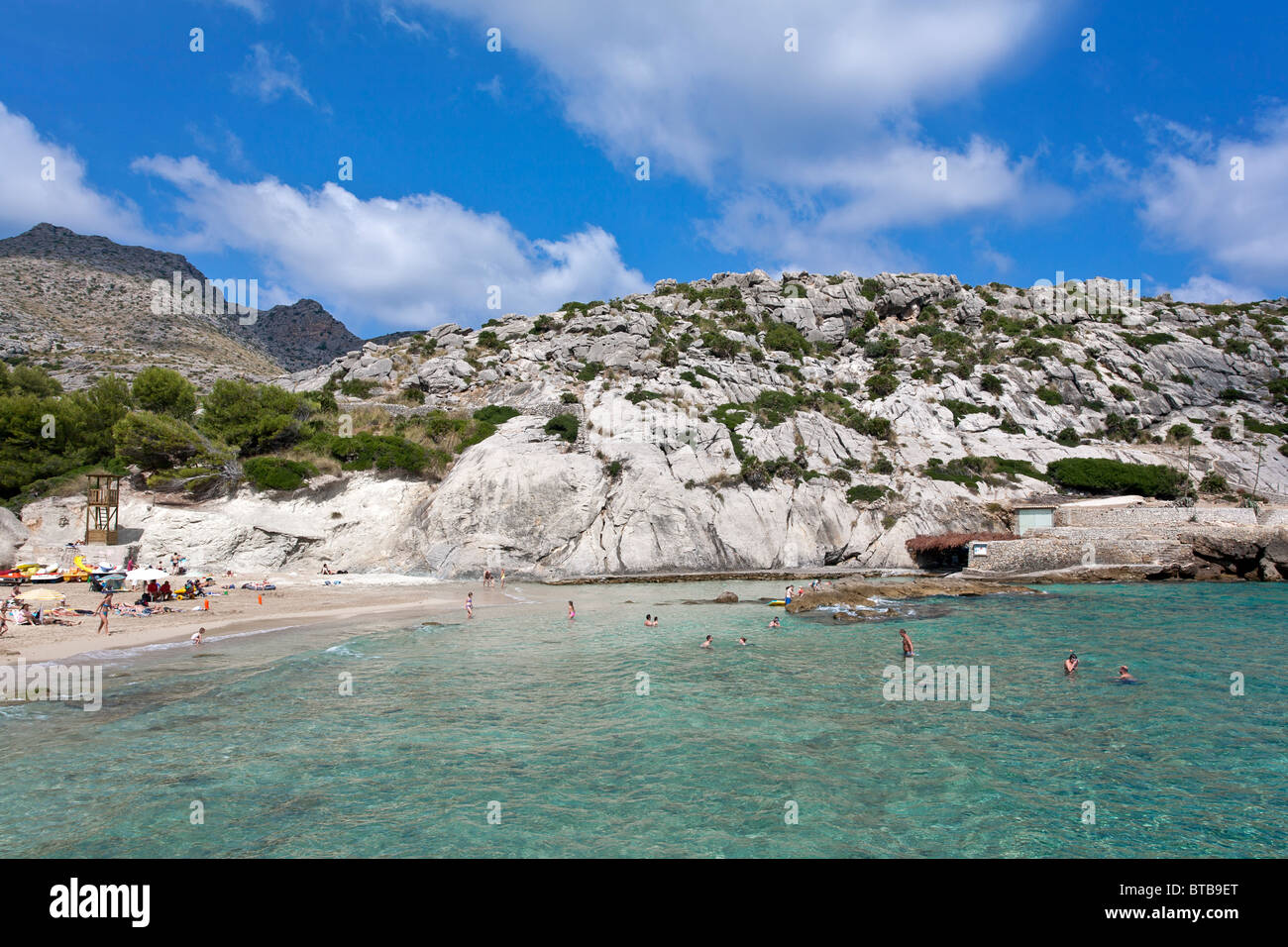 Cala Barques beach. Cala Sant Vicenç. Mallorca Island. Spain Stock ...