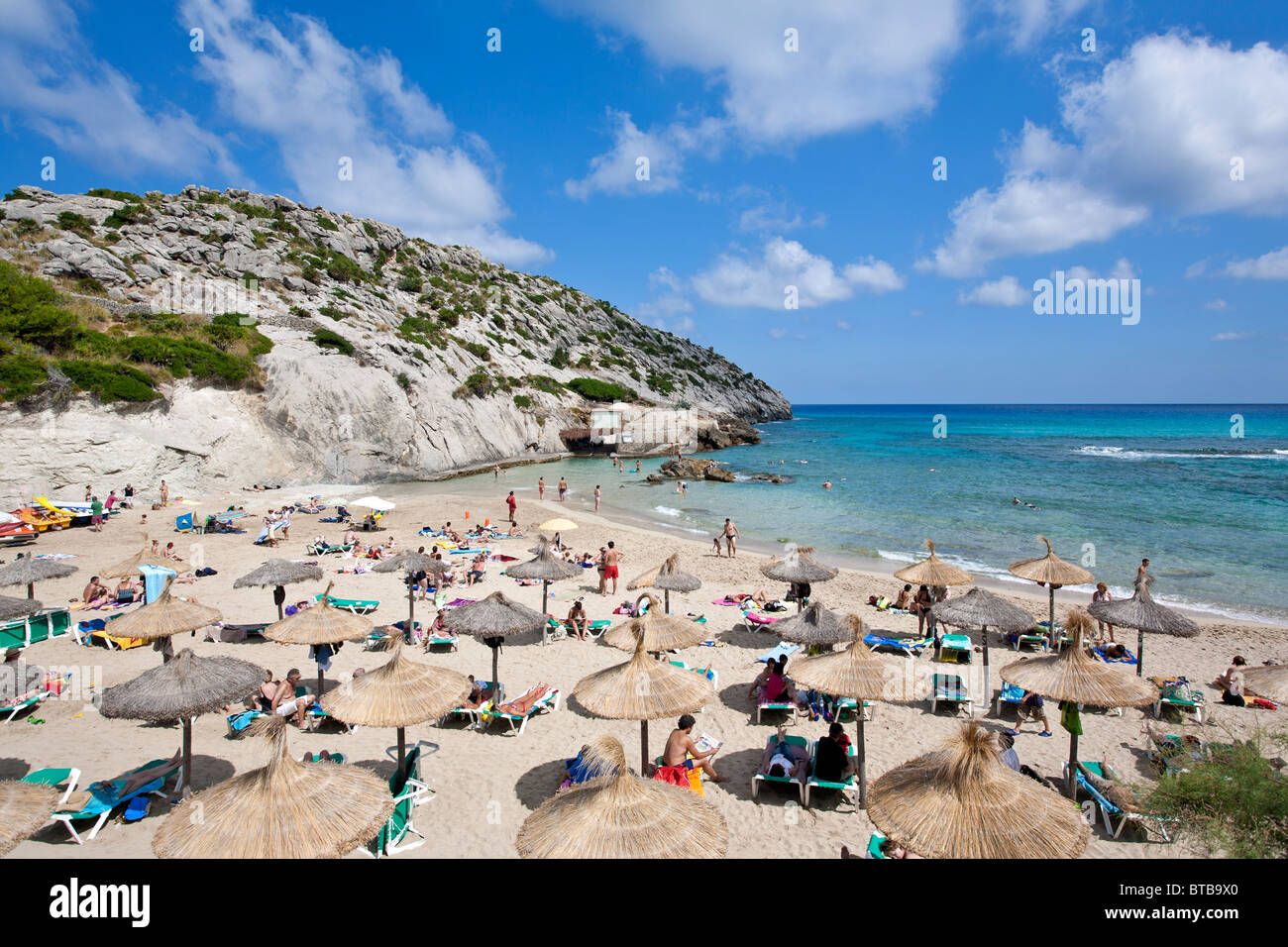 Cala Barques beach. Cala Sant Vicenç. Mallorca Island. Spain Stock ...