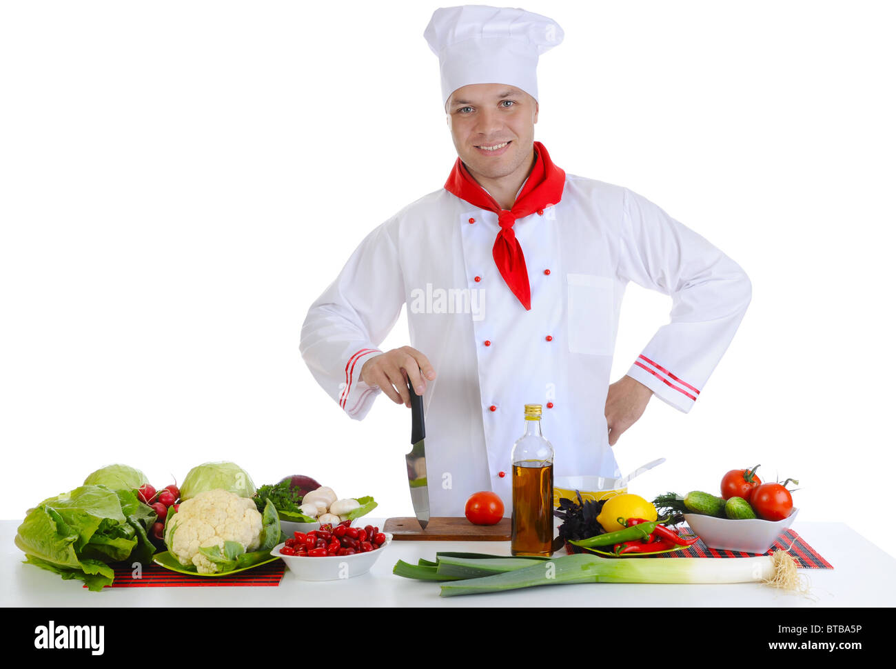 Chef at restaurant Stock Photo - Alamy