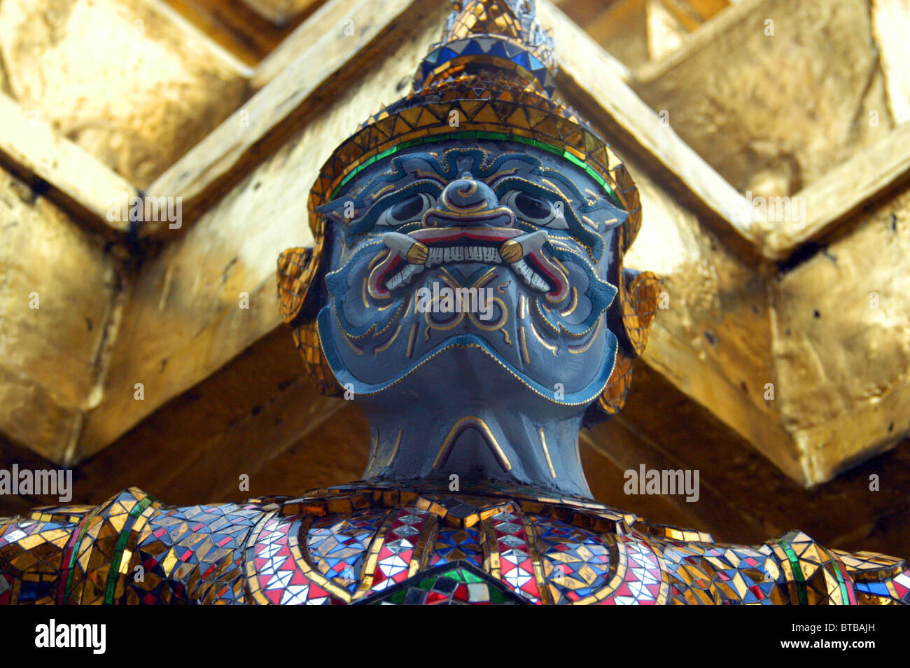 Demon guard at Wat Phra Keo, Bangkok, Thailand, Asia Stock Photo - Alamy