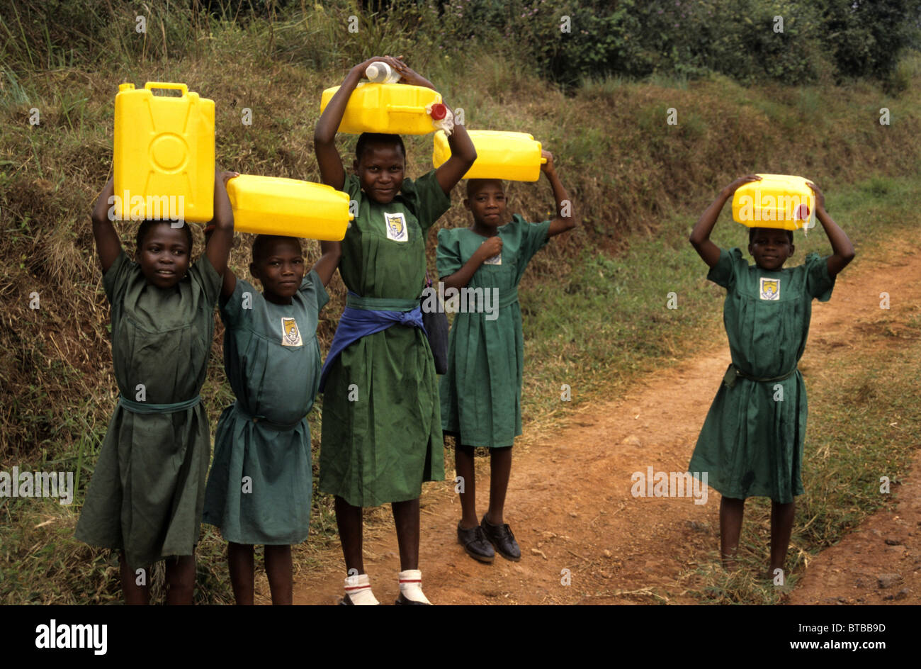 Carrying Water In Uganda